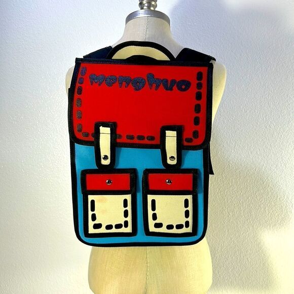 Menghuo | Bags | Menghuocartoon Backpack Folderover Flap Double Front ...